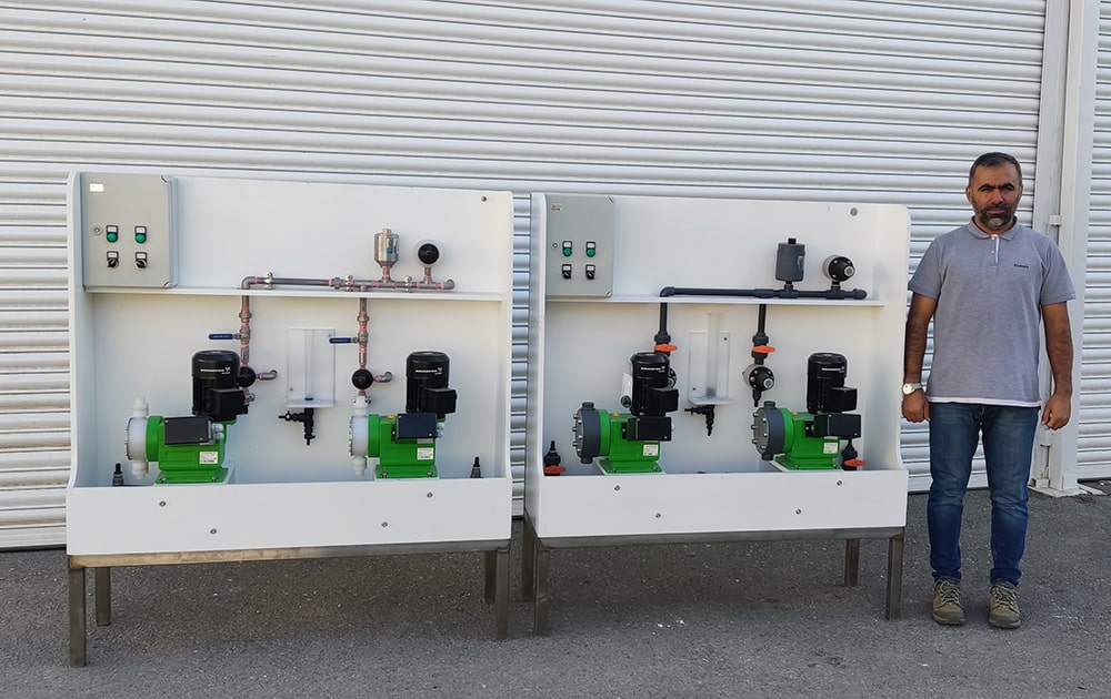 Precision Dosing Pump Package for Sulfuric Acid